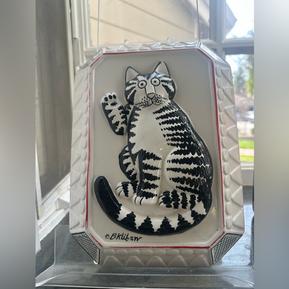 Kliban | Art | Hi Cat Lovers Kliban Cat Ceramic Wall Hanging Mold Black ...